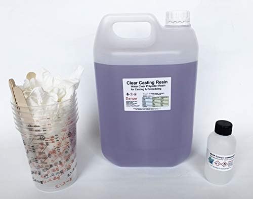 Water Clear Casting Cast Resin 1kg (Polyester) - Supplied with Hardener ...