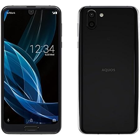 Amazon | AQUOS R2 black 706SH 本体 | シャープ(SHARP) | スマートフォン本体