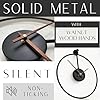 Amazon.com: OAKOA Modern 12 Inch Silent Wall Clock - Black Metal Clock ...
