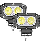 Amazon.com: YCHOW-TECH 4 Inch 90W LED Amber Fog Lights 2PCS 9000LM ...