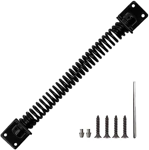 Saihisday 9.84" Self Closing Gate Spring, Outdoor Door Spring Closer ...