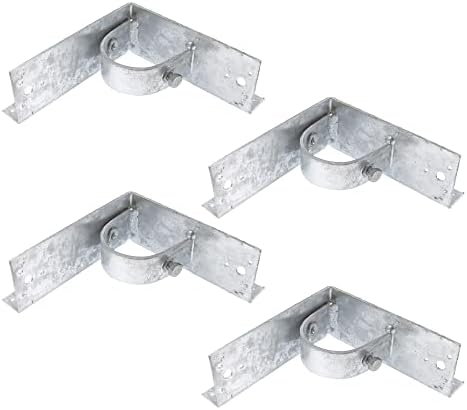 Amazon.com: Chain Link Fence 2 1/2" (2 3/8" OD) x 6" Wood to Steel Post Corner Adapter | Adapter ...