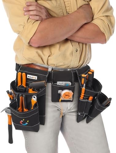 36 Pocket Tool Belts with Magnetic and Quick Release Buckle,Heavy Duty ...