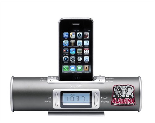 NCAA Alabama Crimson Tide XiDoc iPod Docking StationClock Radio ...