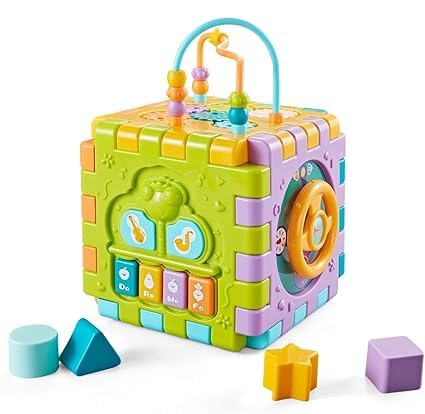 6 in 1 Activity Cube Multipurpose Play Centre for Toddlers and Kids ...