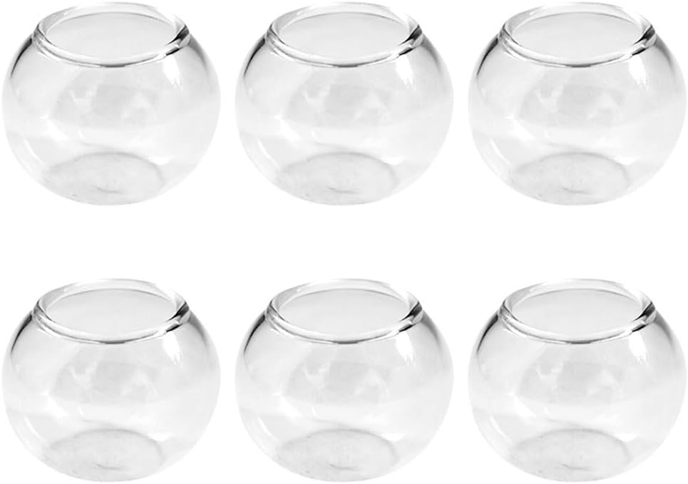 Amazon.com: LOGOFUN 6pcs Miniature Fish Bowl Dollhouse 1: 12 Mini Glass ...