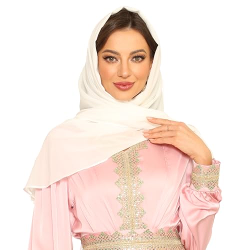 Elegant Chiffon Hijab Headscarf, 180 x 70 cm, Islamic Women's Head ...