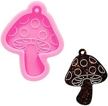 Amazon.com: Szecl 5Pcs Mushroom Keychain Mold Cute Shiny Glossy ...