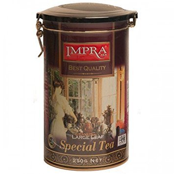 Amazon.com : Impra Best Quality Large Leaf Special Tea in Metal Caddy ...