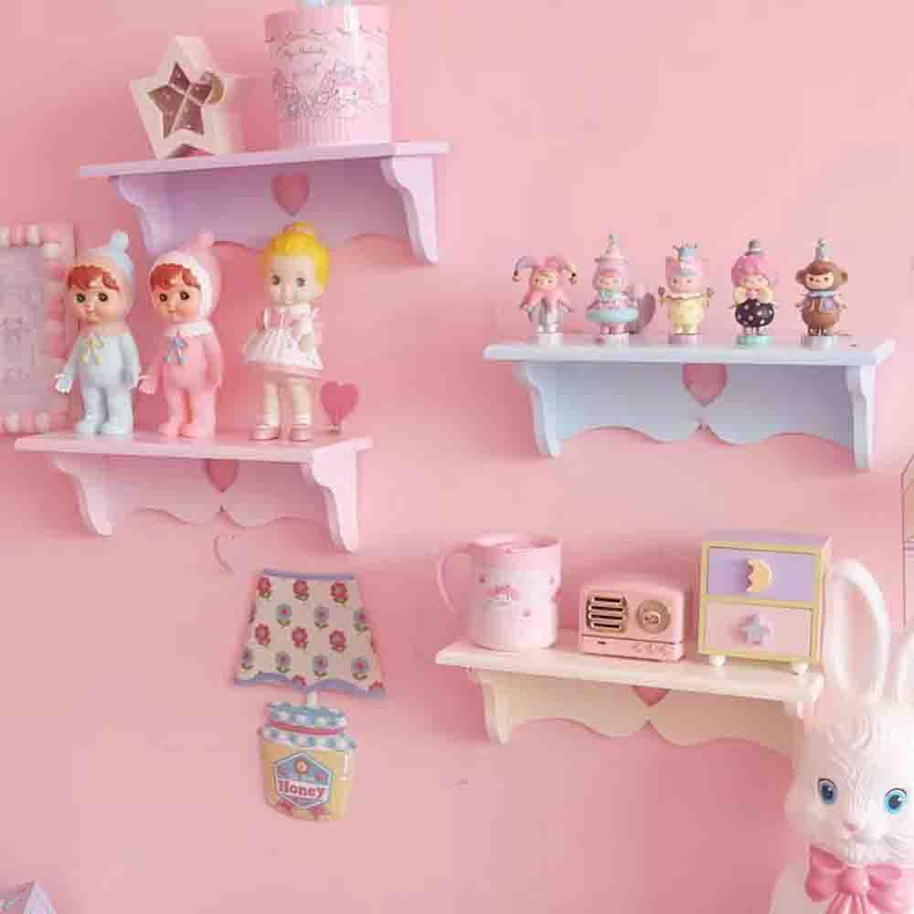 Snapklik.com : PEXIZUAN Kawaii Wood Floating Shelf Kawaii Wall Decor ...