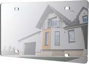 Amazon.com: 2 Pack Acrylic Mirrored License Plate for Customizing Your ...
