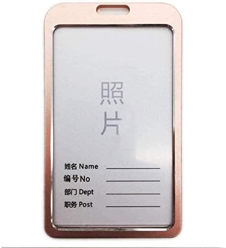 Aminit I Cards Natural Hard Metal (Aluminum Alloy) ID Card Holder/Badge ...