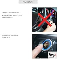 Amazon.com: EASYGUARD EC004 Smart RFID Push Engine Start Button kit & Keyless Go System Upgrade ...