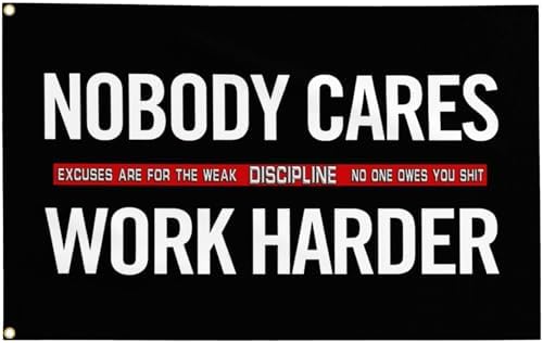 Amazon.com : Aroxtms Discipline Motivational Flag 3x5 Ft Funny Gym ...