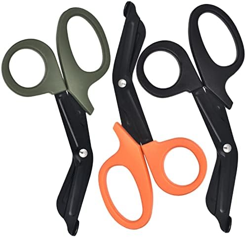 Amazon.com: 3 Pack Medical Scissors Trauma Shears 7.5 Inch Tape Scissor ...
