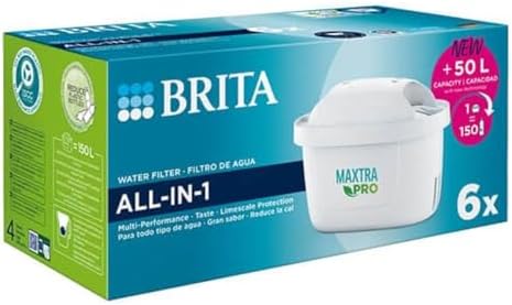 BRITA MAXTRA PRO All-in-1 Water Filter Cartridge 6 Pack (NEW ...