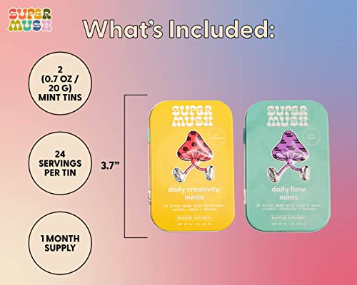 SuperMush Daily SuppleMint | Mushroom Mint Supplement | Mints for ...