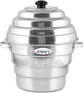 Amazon.com: Aluminium Idli-Dhokla-Khaman Maker Idli Cooker Standard ...