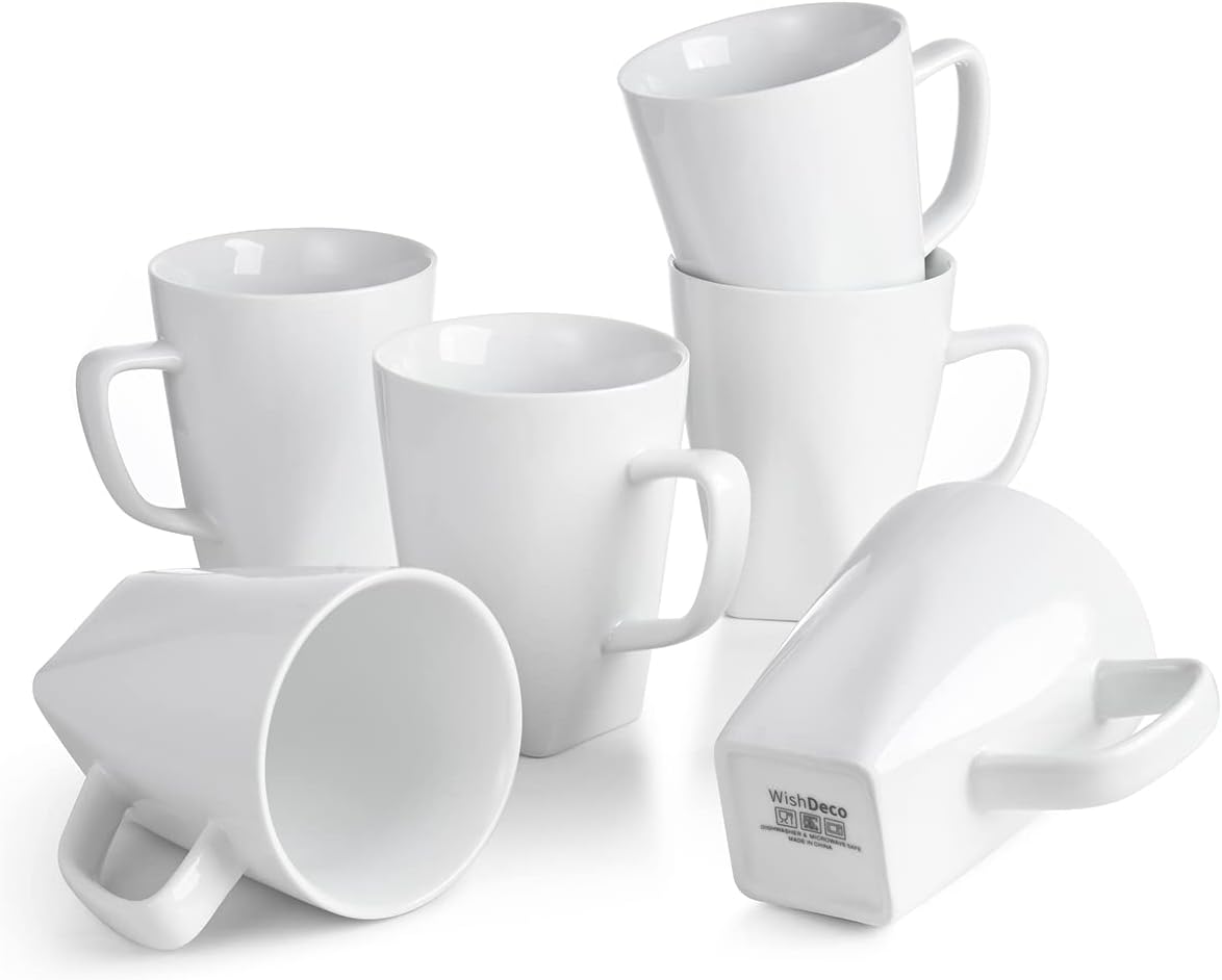 Amazon.com | Amuse Professional Barista Cozy Grande Mug- Set of 6 (14 ...
