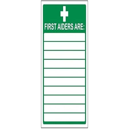 The First aid box can be found at safety sign - 1.2mm Rigid plastic ...