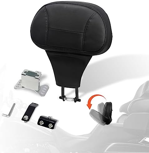 FOVPLUE Adjustable Rider Backrest,Detachable Plug-in Driver Backrest Pad w/Mounting Kit for ...