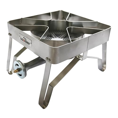 Snapklik.com : COOKAMP Stainless Steel Burner Propane Stove, 200,000BTU High Pressure Outdoor ...