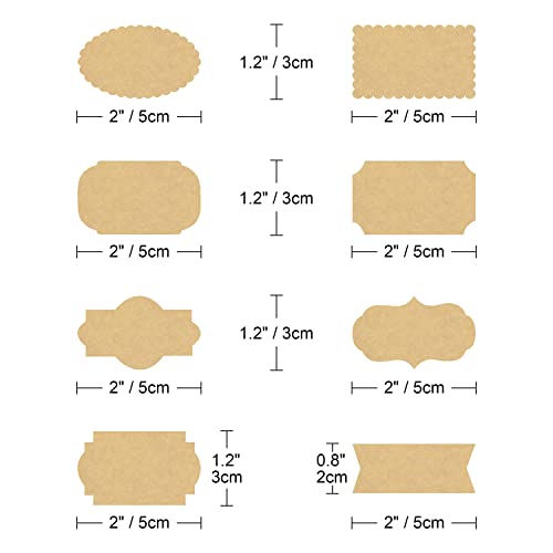 Snapklik.com : Wisdompro Assorted Shape Label Stickers, Self Adhesive ...