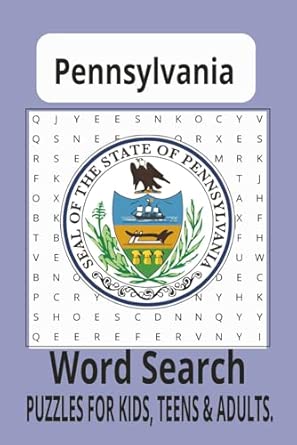 Pennsylvania Towns Word Search Puzzle Book: Word Searches with Easy to ...