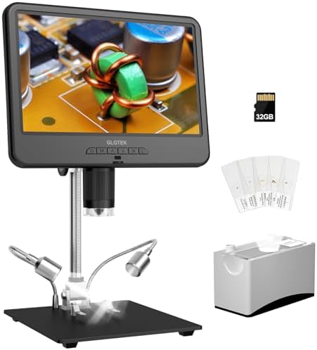 Amazon.com : GLGTEK GLG210 10.1'' IPS Digital Microscope for Adults ...