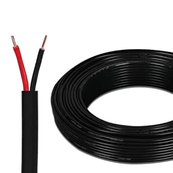 Amazon.com: Yinaolan 20 Gauge 2 Conductor Electrical Wire, 32.8FT Flat ...