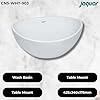 JAQUAR Continental Series Table Top WASH Basin (White) | 425x340x175mm ...