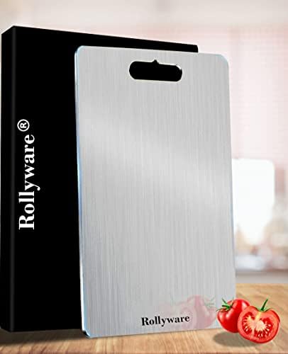 Buy UrbanFix Stainless Steel Chopping Board for Kitchen, Heavy Duty ...