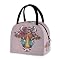 Amazon.com: Blueangle Pink Bow Lunch Bag, Insulated Lunch Box, Small ...