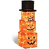 Amazon.com: Halloween Stacked Pumpkins Decorations, 3 Ft Pre-Lit ...