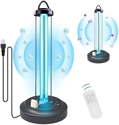 ZKX 65 W UVC Germicidal Lamp Remote Control Timer Table Lamp UV ...