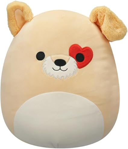 Amazon.com: Squishmallows Cooper Valentine's Day Dog Plush Toy, 5 Inch ...