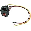 FILSHU 10A 250V Power Socket Inlet Module Plug Switch 10A Fuse with ...