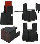 Amazon.com: INFTYLE 4 PCS Adjustable Bed Risers 2 Inch, Black Chair ...