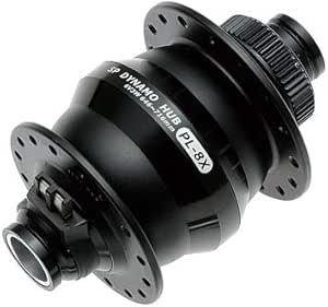 Amazon.com : Shutter Precision (SP) Ultra Small Dynamo Hub PL-8X BK 28H ...