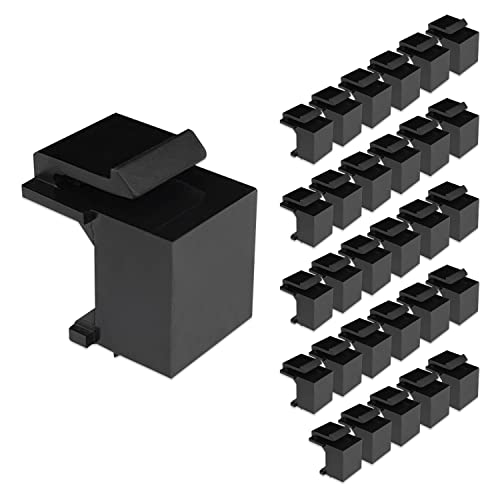 Snapklik.com : Iwillink 30-Pack Blank Keystone Jack Inserts For ...