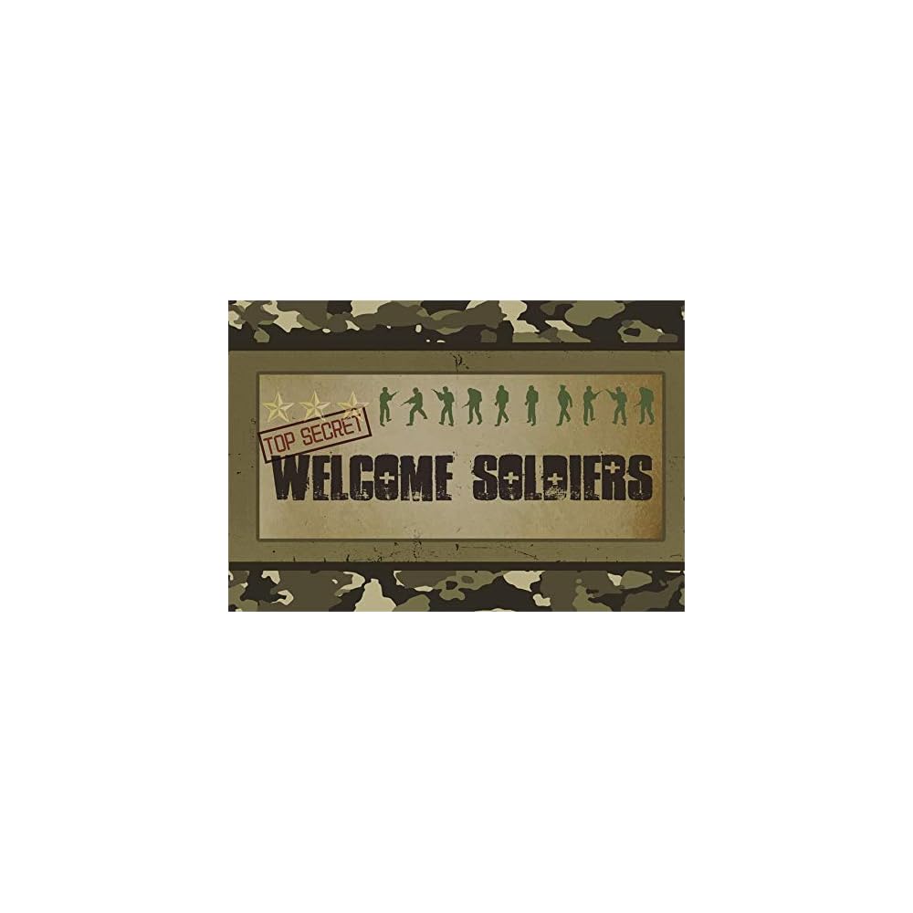 Buy Baocicco Army Soldier Backdrop 7x5ft Welcome Soldiers Photography ...
