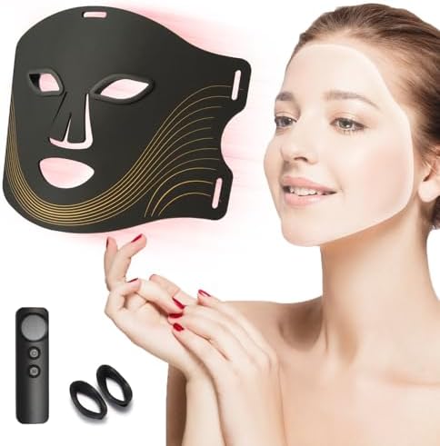 Amazon.com : LED Face Mask Light Therapy Mask, FSA HSA Eligible 7 Modes ...
