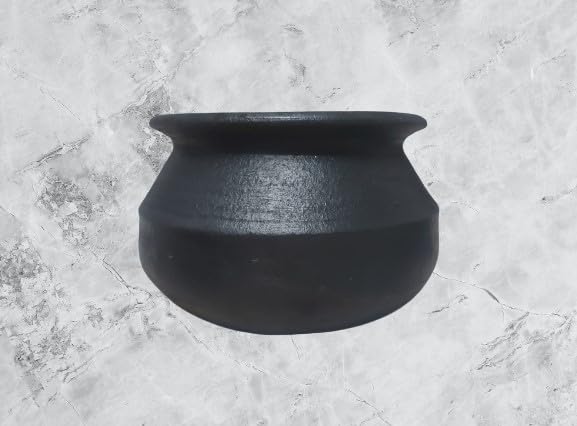 Buy Clay Mall Kerala 2 L Black earthen/Clay Pot/Handi/kadai/Mitti ka ...