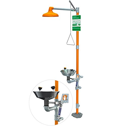 Safety House_Safety Shower with Eyewash, Freeze Protection Valve ...