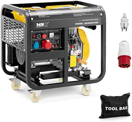 MSW MSW-AVR 8500F MAX EURO5 Diesel generator 8500 W 30 L 240/400 V mobil AVR Euro 5 Power ...