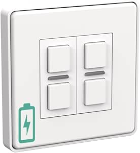 Lightwave Wire-Free Scene Selector (4 Button) White Metal - Battery ...
