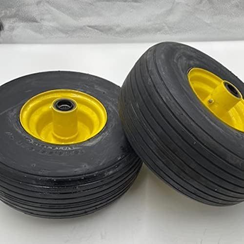 Amazon.com: Hoosier Wheel Set of 2-15x6.00-6 Flat Free Rib Wheel Assembly (Compatible with JD ...