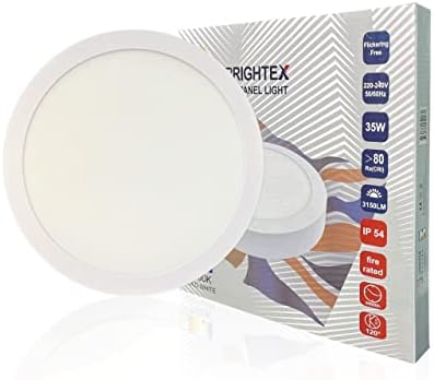 Brightex, 35W Led Panel Light, Fire Rated, 3150 Lumen, IP54 Surface ...