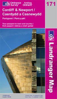 Cardiff & Newport, Pontypool OS Landranger Map 171: Amazon.co.uk ...
