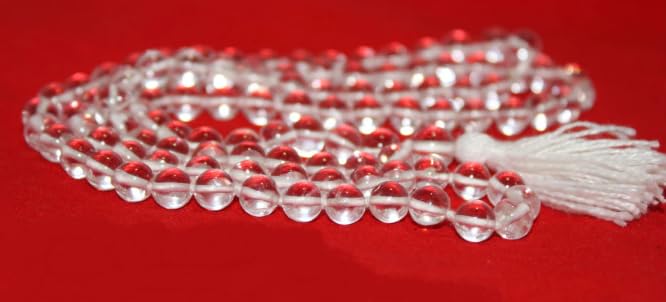 All Stone 108 Beads Sphatik Mala Original Certified Jaap Mala Quartz ...
